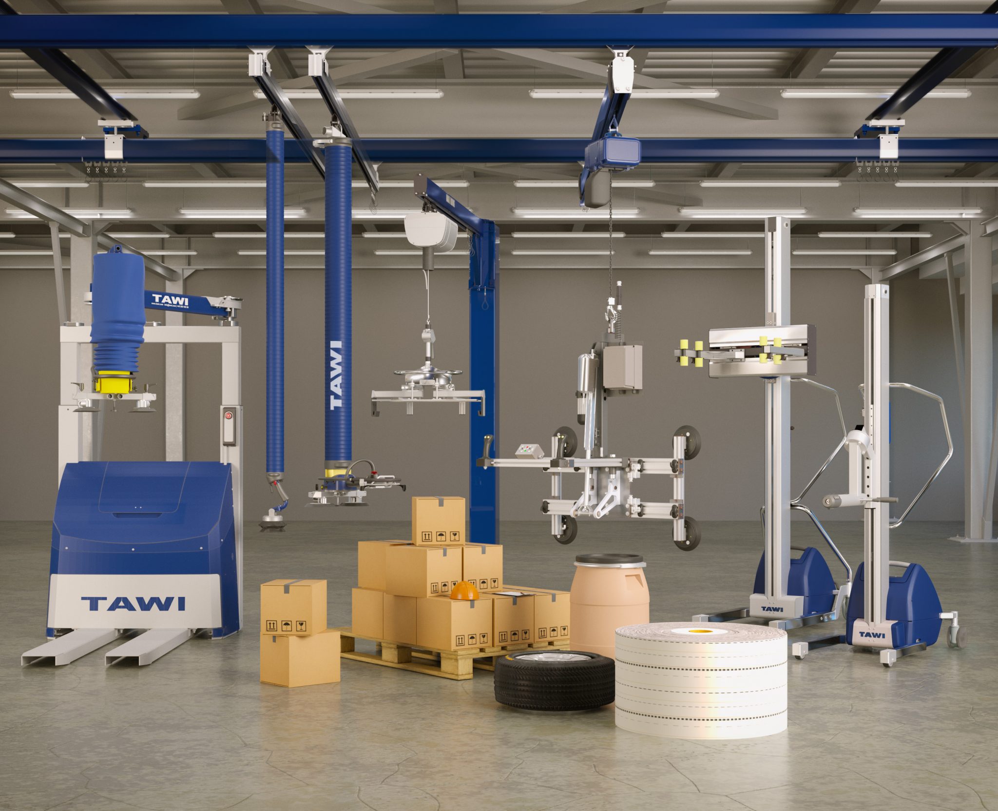 Jual Alat Bantu Angkat Box Bag Drum - TAWI Vacuum Lifter